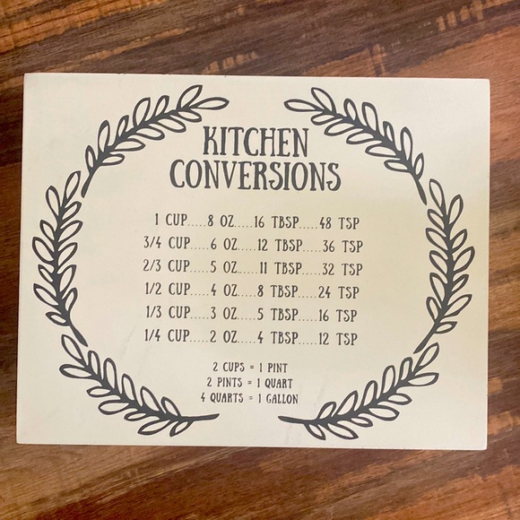 Hobby Lobby | Wall Decor | Kitchen Conversions Sign | Poshmark
